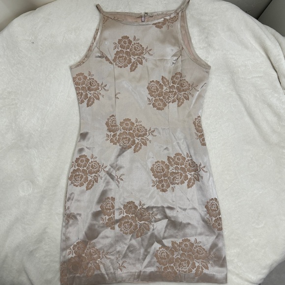 CDC | Dresses | Vintage Cdc Satiny Slip Cocktail Flower Dress In Baby ...